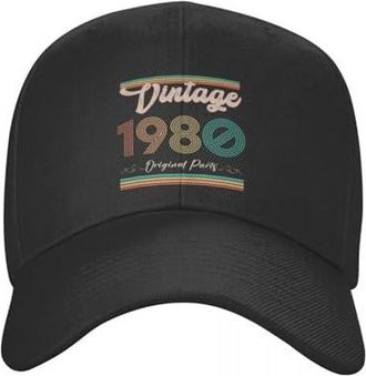 Generic Casquette de baseball classique vintage 1980 &eacute;dition limit&eacute;e casquette de baseball pour homme et femme r&eacute;glable