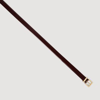 Sandro Ceinture en cuir lisse boucle m&eacute;tal