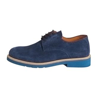 Exton Homme, Chaussures, Bleu, Taille: 41 EU Suede Ankle Boot