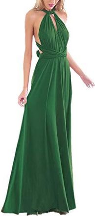 Ibtom Femme Robe Longue de Cérémonie Chic Robe Ado Multi-Style Sexy Taille Haute sans Manche Robe Fille dEté Bandage de Soirée Cocktail Demoiselle dhonneur 