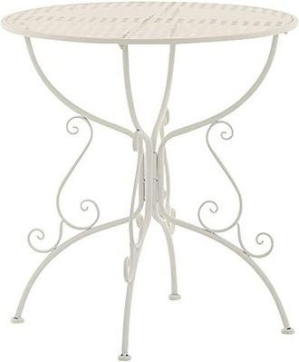 Clp Tavolino in Ferro da Giardino AMANDA bianco