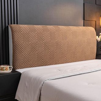 Generic Moderne einfarbige Kopfteil Bezug Queen King Bettkopfteil Bezug Staubschutzh&uuml;lle f&uuml;r Schlafzimmerdekoration Kamelbraun California King: 170-190 cm / 6