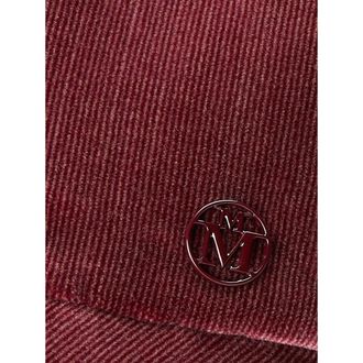 Maison Michel 2215085001 Corduroy Cotton Baseball Cap - Red