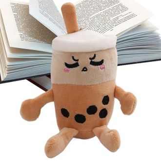 Generic Porte-cl&eacute;s en peluche Bubble Tea - Breloque de sac &agrave; dos rempli de 12 cm, accessoires de d&eacute;coration de tasse mignons, design douillet mignon, mat&eacute;riau