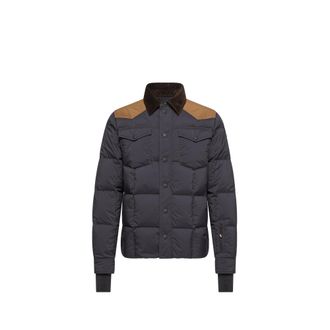 Moncler Moncler Geltech Corduroy-trimmed Down Ski Jacket, Men, Blue, Size: 0
