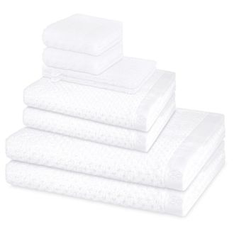 ROSS Harmony 8-teiliges Handtuch Set - 2 Wasch-, 2 G&auml;ste-, 2 Duscht&uuml;cher, 2 Handt&uuml;cher - Weicher Walkfrottee 520 g/m&sup2; aus 100% Baumwolle, hautfreundlich, s