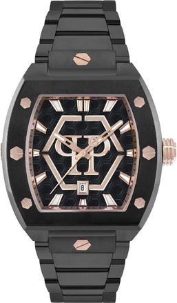 Philipp Plein Uhren - Quarz-Analoguhr Hexagon Phantom - Gr. unisize - in Schwarz - f&uuml;r Damen