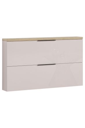 Xora Schuhkipper Idea, Eiche, Kaschmir, Metall, 140x82x19 cm, h&auml;ngend, Garderobe, Schuhaufbewahrung, Schuhkipper