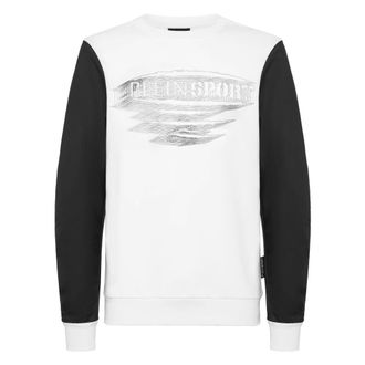 Plein Sport Homme, Sweatshirts et sweats &agrave; capuche, Blanc, Taille: M SweaT-shirt