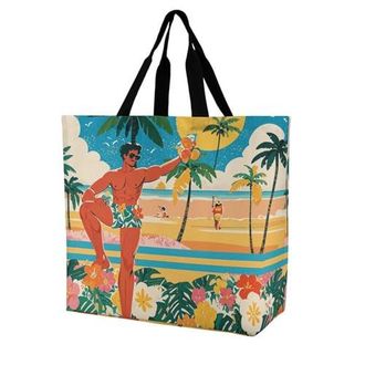 Generic Style Hawa&iuml;en D&Eacute;t&eacute; Sac Fourre-Tout Imperm&eacute;able Sacs De Courses L&eacute;ger Sac A Main Femmes Pour Quotidienne Universit&eacute; Gym