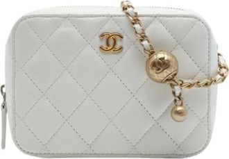 Chanel Sac bandouli&egrave;re Pre-owned - Femme - Pre-owned - Blanc - Taille: ONE Size