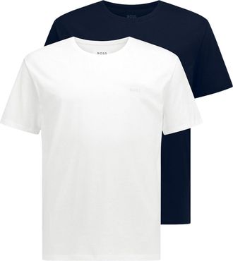BOSS 2er Pack Herren &Uuml;bergr&ouml;&szlig;en T-Shirts Roundneck Comfort, Farbe:Mehrfarbig, Gr&ouml;&szlig;e:3XL, Artikel:-461 Navy/White