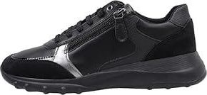 Geox Womens D Alleniee B Sneaker, Noir, 3 UK
