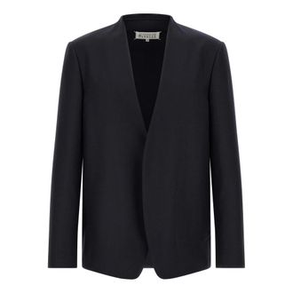 Maison Margiela Homme, Vestes, Bleu, Taille: XL Blazer Minimaliste