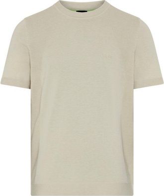 HUGO BOSS Kurzarmpullover KN_Momentum-Lite TS Kurzarm, Regular Fit, Baumwollmischung
