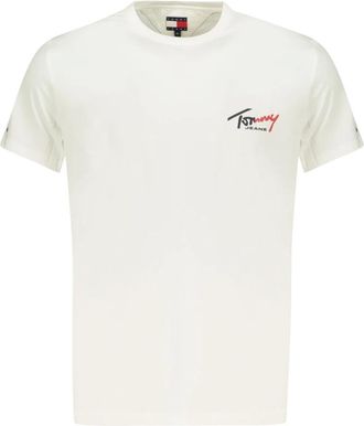 Tommy Hilfiger Homme, Tops, Blanc, Taille: M T-Shirt Coupe Slim