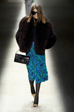 Gucci Gucci Flora Pleated Midi Skirt