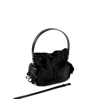 Acne Studios Mini sac seau multi-poches en cuir