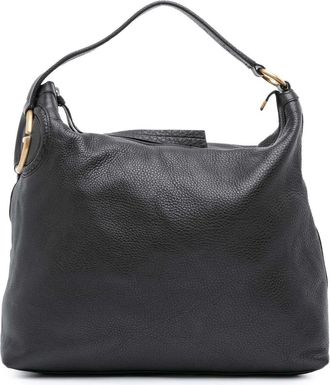 Gucci Hobo Bags - Pebbled Calfskin Twill Hobo - Gr. unisize - in Schwarz - f&uuml;r Damen