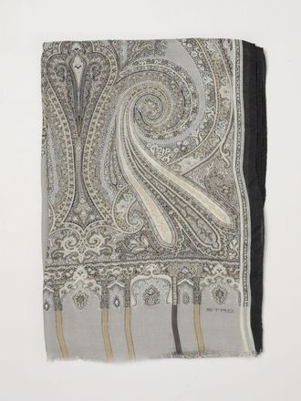 Etro &Eacute;charpe en modal et cachemire &agrave; motif Paisley avec bords frang&eacute;s
