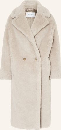 Max Mara Kunstfell-Mantel Tedgirl Mit Alpaka beige