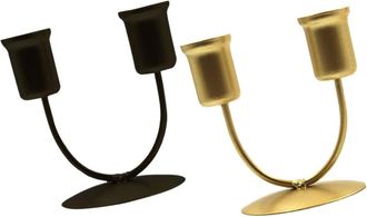 Aboofan 2er-Pack Moderne Kerzenständer Aus Metall U-förmige Konische Kerzenhalter Für Die Hochzeitsdekoration Zu Hause