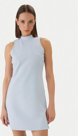 Calvin Klein Jeans Kleid f&uuml;r den Alltag Interlock Mock LV047F260G Blau Slim Fit