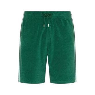 Vilebrequin Shorts Bermuda en &eacute;ponge uni - Homme - Shorts - Vert - Taille: 2XL