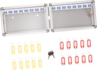 Cabilock Schl&uuml;sselkasten Wandmontage mit Schloss Schl&uuml;ssel Kapazit&auml;t Inkl Schl&uuml;sselanh&auml;nger Abschlie&szlig;barer Schl&uuml;sselhalter f&uuml;r B&uuml;ro Zuhause Immobilienverwaltun