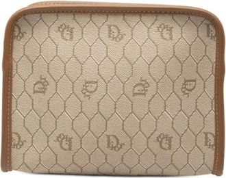 Dior Pre-owned Vintage Canvas Pouch - Femme - Pre-owned - Beige - Taille: ONE Size