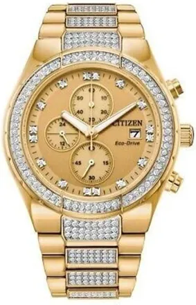 Citizen Citizen, Homme, Accessoires, Jaune, Taille: ONE Size Montre habill&eacute;e en acier inoxydable