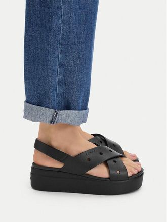 Crocs Sandalen Brooklyn 4U Cross Strap Sandal 212254 Schwarz