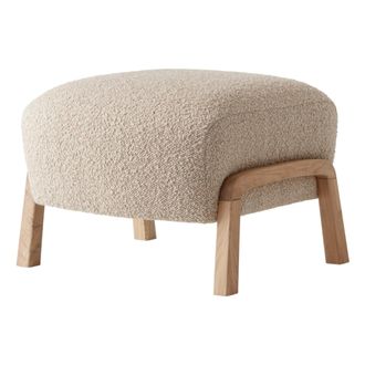 & Tradition Pouf ottoman Wulff ATD3, pi&egrave;tement en ch&ecirc;ne & Tradition