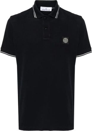 Stone Island Homme, Tops, Bleu, Taille: XL Polo Chemises