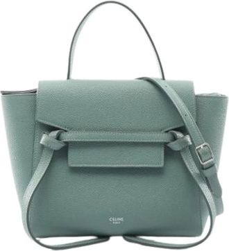 Celine Sac &agrave; main vintage Pre-owned - Femme - Pre-owned - Vert - Taille: ONE Size
