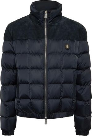 Billionaire Boys Club Homme, Vestes, Bleu, Taille: XL Veste matelass&eacute;e &agrave; empi&egrave;cements en daim