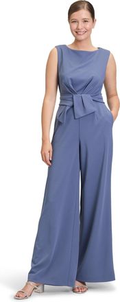 Vera Mont Overall VERA MONT Damen mit weitem Bein, Damen, Gr. 34, Normalgr&ouml;&szlig;en, blau (tansanit blau), Cr&ecirc;pe, Obermaterial: 95% Polyester, 5% Elasthan; Futter: 1