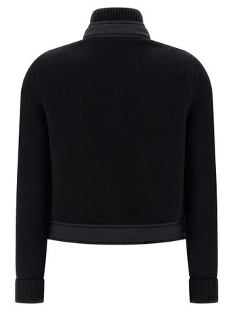 Moncler Womens Black Polyamide Cardigan Clothing
