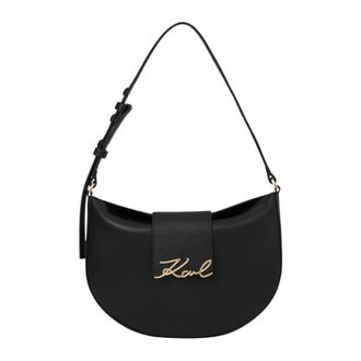Karl Lagerfeld K/Signature Moon Bag - Femme - Sacs - Noir - Taille: ONE Size
