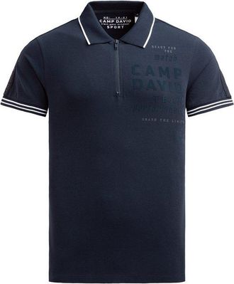 Camp David Poloshirt mit reflektierenden Details