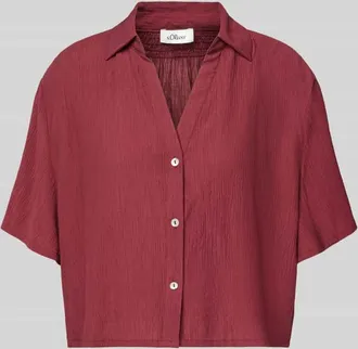 s.Oliver Red Label Boxy Fit Kurzarmbluse aus Viskose-Mix