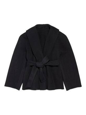 Balenciaga veste ceintur&eacute;e &agrave; design portefeuille - Noir
