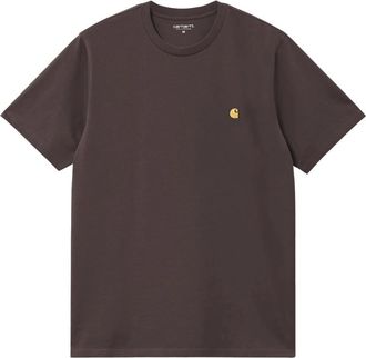 Carhartt Work in Progress S/S Chase T-Shirt - - Tops - Herren - Braun - S