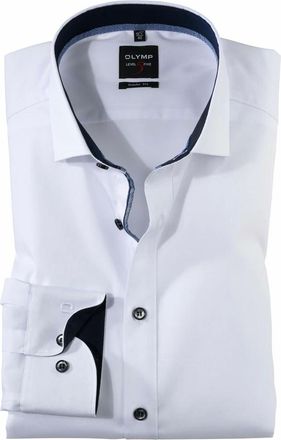 Olymp Olymp, Homme, Chemises, Blanc, Taille: 2XL Chemise Business Manches Longues