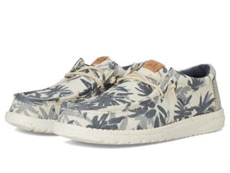 HeyDude Herren Wally Palm Jute Slipper, Egret/Cloud Blue, 47 EU