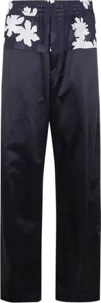 Dries Van Noten Homme, Pantalons, Noir, Taille: XL Straight Pantalons