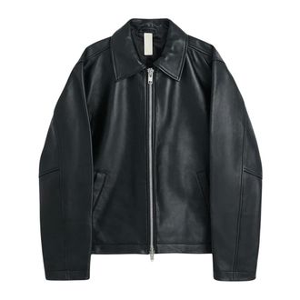 Sunflower Veste en cuir - Homme - Vestes - Noir - Taille: M