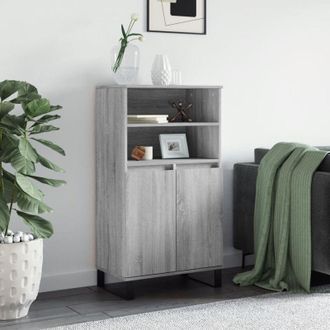 vidaXL Highboard Grau Sonoma 60x36x110 cm Holzwerkstoff Vidaxl