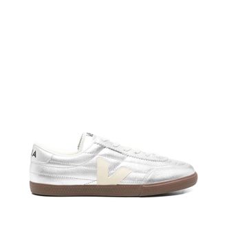Veja Silbernes Logo Sneakers Schn&uuml;rung Panelen - - Shoes - Damen - Grau - 37 EU