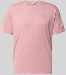 Champion T-Shirt mit Label-Stitching und Rundhalsausschnitt